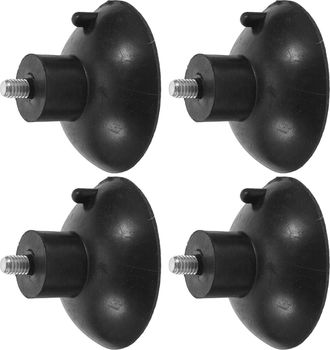 Hemobllo HOMSFOU 4 St&uuml;ck Verstellbare Gummif&uuml;&szlig;e M6 M&ouml;belnivellierer mit Saugnapf Antivibrationsf&uuml;&szlig;e f&uuml;r Tisch und Stuhlbeine Robuste Gummikonstruktion rutschfe