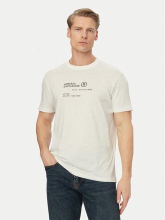A|X Armani Exchange T-Shirt XM002490 AF10358 U0009 Wei&szlig; Regular Fit
