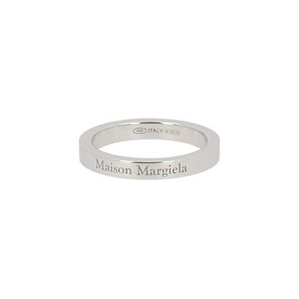 Maison Margiela Logo Referenz Ring 3 mm - - Accessories - Herren - Grau - 2XL