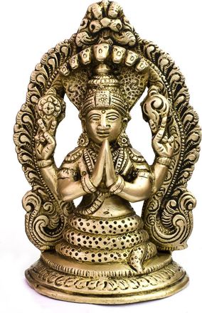 Exotic India St. Patanjali Statue aus Messing