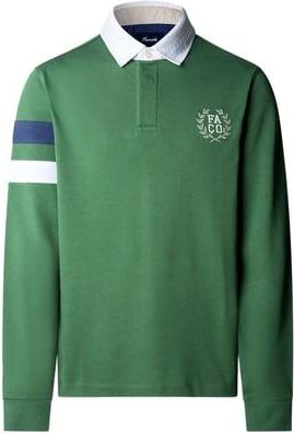 Fa&ccedil;onnable Polo droit manches longues en coton