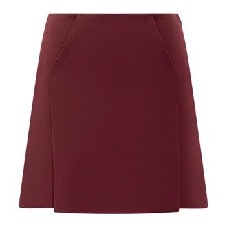 Genny Femme, Jupes, Rouge, Taille: 46 FR Mini-jupe Bordeaux
