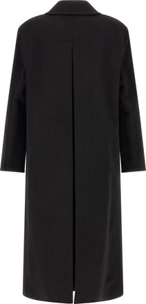 Tom Ford Double-Breasted Melton Coat - Black