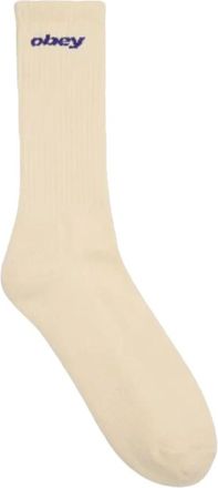 Obey unisex, Sous-v&ecirc;tements, Beige, Taille: ONE Size Sports Logo Socks