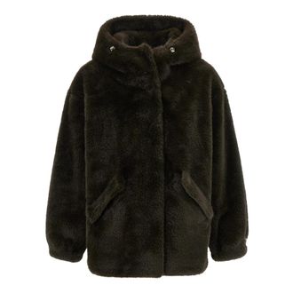 Lou Andr&eacute;a Kunstpelzmantel - - Jackets - Damen - Gr&uuml;n - XS