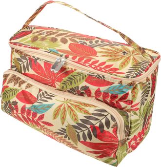 Holibanna Stricksachen Tasche aus Oxford Robuste Handarbeitstasche mit Modischem Retro Design Gro&szlig;e Kapazit&auml;t zur Aufbewahrung von H&auml;kel Strickzubeh&ouml;r f&uuml;r Damen