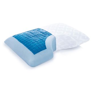 Malouf Seite Sleeper Schulter Ausschnitt Gel Teig Memory Foam Kissen Mit Liquid Gelschicht - K&ouml;nigin