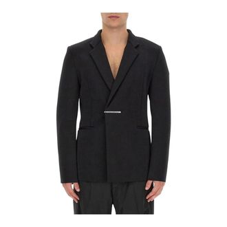Givenchy Klassischer schwarzer Blazer mit Metallakzent - - Jackets - Herren - Schwarzk - L