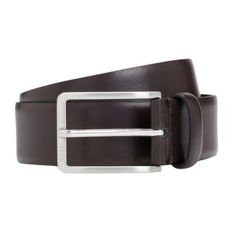 HUGO BOSS Brauner Lederg&uuml;rtel Modell Erman - - Accessories - Herren - Braun - 110 CM