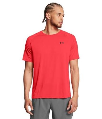 Under Armour Mens Tech 2.0 Short-Sleeve T-Shirt, (713) Racer Red / / Black, Large