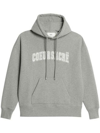 Ami hoodie Coeur Sacré brodé - Gris
