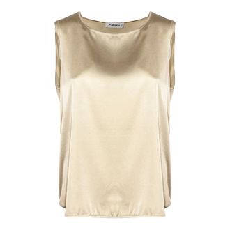 KANGRA Femme, Tops, Jaune, Taille: 42 FR Silk Tank Top