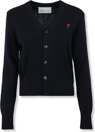 Ami Femme, Pulls, Noir, Taille: 38 FR Ami de Coeur Cardigan