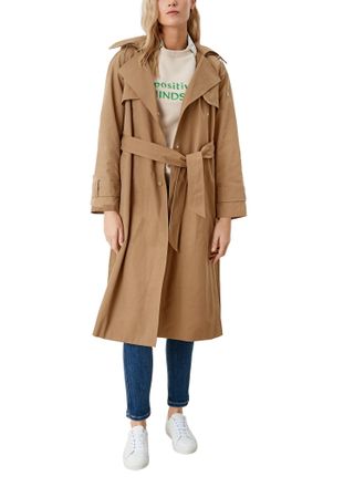 s.Oliver Damen 120.12.202.16.151.2110432 Mantel langarm LOOSE FIT, Brown, 38 EU