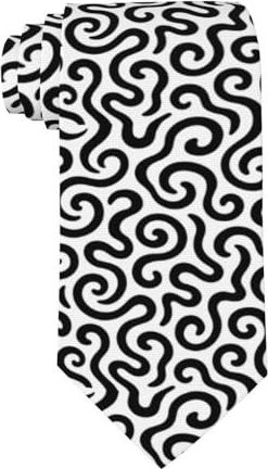 Generic Motif De Fleur Noire Cravate Polyvalente Cravate Homme Décontractée Cravates Pour Accessoires Fêtes Bureau