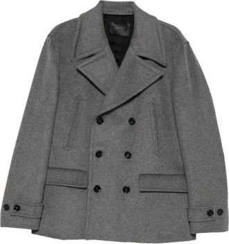 Dondup Doppelreihiger Kurzmantel - - Coats - Herren - Grau - XL