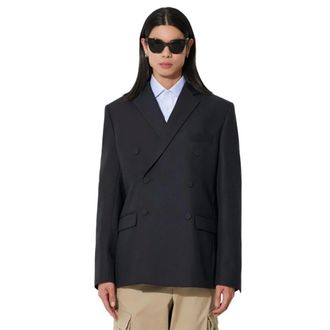 424 Homme, Vestes, Noir, Taille: S Veste en laine noire pour homme