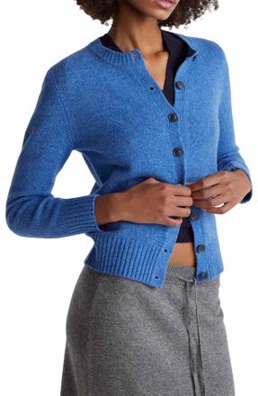 Benetton Damen Maglia Coreana M/L 103me500l Strickjacke, blau, XL