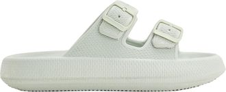 8 by YOOX RUBBER DOUBLE STRAP SLIDES