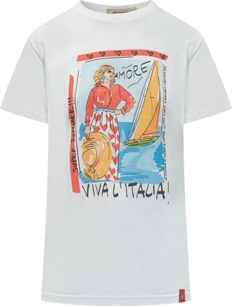 Alessandro Enriquez Femme, Tops, Blanc, Taille: 42 FR T-Chemises