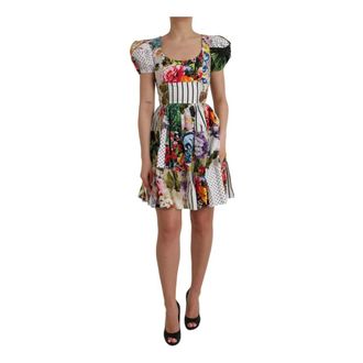 Dolce & Gabbana Blumenmuster A-Linie Minikleid - - Dresses - Damen - Mehrfarbig - XS