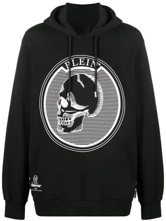 Philipp Plein sweat &agrave; coupe longue - Noir