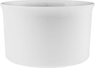 Leni Atlas Blumentopf und Übertopf Weiß Kunststoff matt Verschiedene Größen Pflanztopf für Hydrokultur und Erde