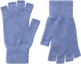 Pringle Of Scotland Fingerlose Handschuhe aus Kaschmir - Blau