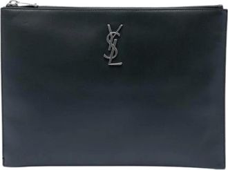 Saint Laurent Sac bandouli&egrave;re en cuir doccasion - Femme - Pre-owned - Bleu - Taille: ONE Size