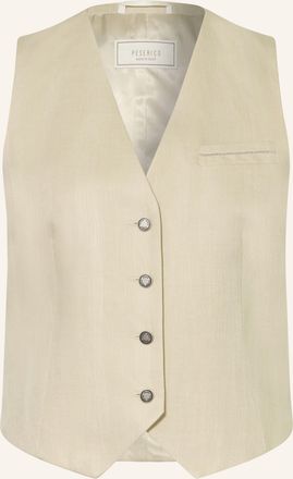 PESERICO Peserico Blazerweste Mit Leinen beige