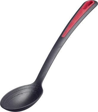 Westmark Gemüselöffel, Extra tiefer Löffelkopf, Mit innenliegender Skala: 15, 30 und 45 ml, Kunststoff, Gallant, Schwarz/Rot, 28612275