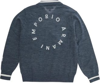 Emporio Armani Boys Sweater Grey Tech Fabric Tops Top