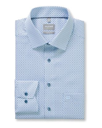 Olymp Luxor, Comfort Fit, Baumwollhemd mit Print in