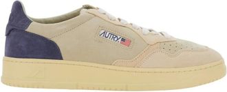 Autry Homme, Chaussures, Beige, Taille: 43 EU Medalist Low Baskets