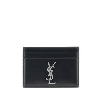 Saint Laurent cassandre leather cardholder Man One Size