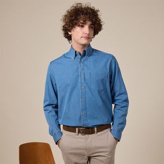 Bexley Cheston - Chemise homme denim clair
