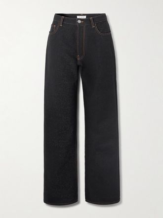 Alaia Jeans Mit Geradem Bein - Schwarz