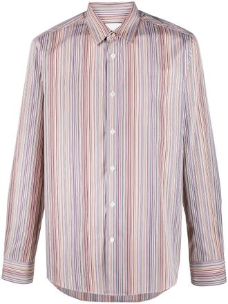 Paul Smith chemise ray&eacute;e &agrave; col pointu - Tons neutres