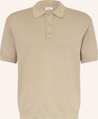 Paul Paul Strick-Poloshirt gruen