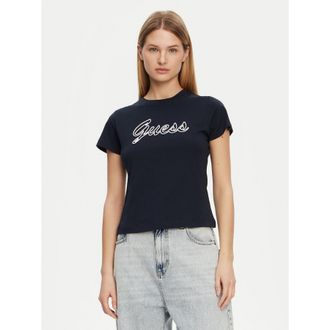 Guess T-Shirt V5GI02 K9RM1 Dunkelblau Slim Fit
