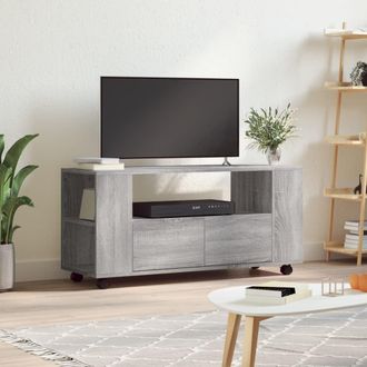 Festnight TV Schrank mit Rollen Fernsehtisch mit Schublade Fernsehschrank TV Lowboard mit F&auml;cher Moderne TV Bank TV Tisch TV Board HiFi-Schrank TV Table TV M&ouml;be