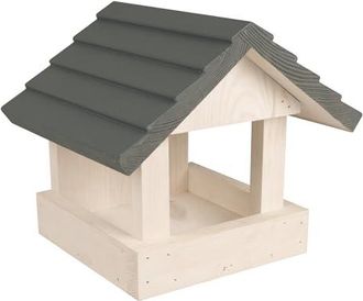 WINDHAGER Vogelfutterhaus Feldberg f&uuml;r V&ouml;gel | Kiefernholz | Vogelfutterstation zum Aufh&auml;ngen, Landhausstil | witterungsbest&auml;ndig, langlebig, von drei Seiten be