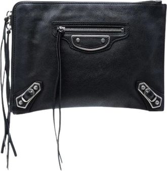 Balenciaga Sac pochette Pre-owned - Femme - Pre-owned - Noir - Taille: ONE Size