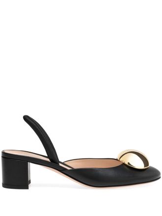 Gianvito Rossi escarpins Sphera 45 mm à bride arrière - Noir