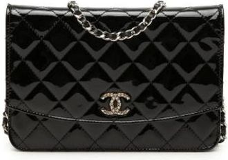 Chanel Pre-owned Sac Bandouli&egrave;re Brillant - Femme - Pre-owned - Noir - Taille: ONE Size