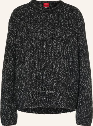 HUGO BOSS Hugo Pullover Selley Mit Glitzergarn schwarz