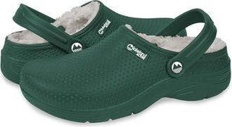 Lakeland Footwear Sabots Dockray doubl&eacute;s en polaire pour homme, Vert Cumberland, 42 1/3 EU