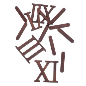 Holibanna Healeved Selbstgemacht Wanduhr Zubeh&ouml;r Satz mit R&ouml;mischen Ziffern 12 Zoll Ger&auml;uschloses Uhrwerk Einfache Montage f&uuml;r Wohnzimmer und B&uuml;ro