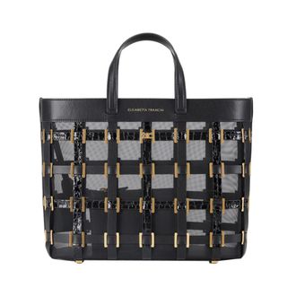 Elisabetta Franchi Femme, Sacs, Noir, Taille: ONE Size Tote Bag