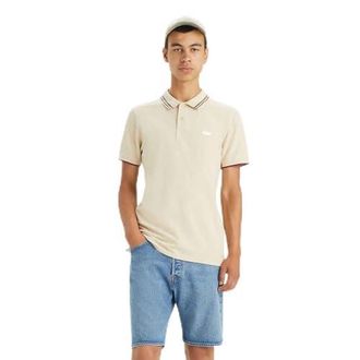 Levi's Homme Slim Housemark Polo, Nature Tipping Fog, S